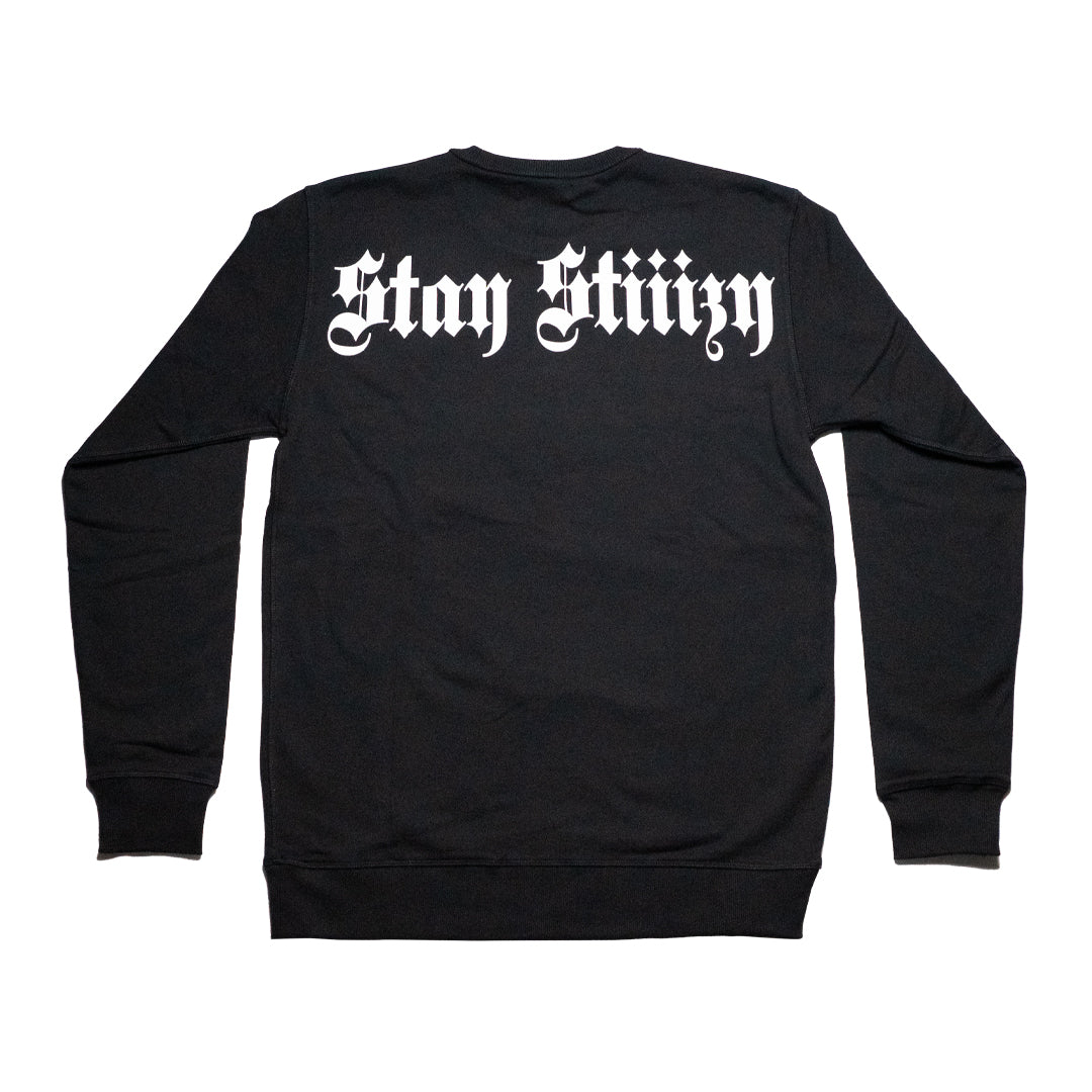 STAY STIIIZY Black Crewneck – Premium Streetwear Sweatshirt
