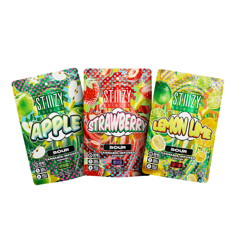 STIIIZY 100mg Sour Gummy Edibles